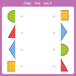 Simple educational game for kids Royalty Free Vector Image