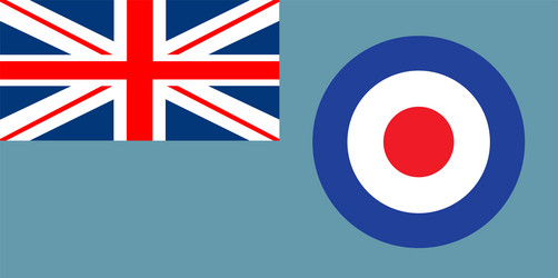 Mod target raf roundel royal air force badge sign Vector Image