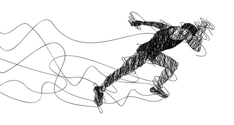 Man Running Sketch Vector Images (over 2,100)