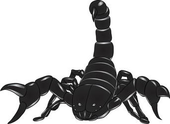 Cartoon happy scorpion Royalty Free Vector Image