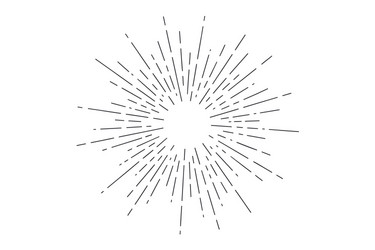 Abstract sun burst rays with border and frames Vector Image