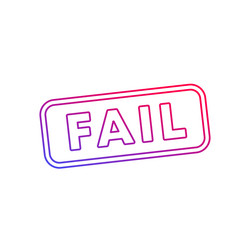 Fail stamp Royalty Free Vector Image - VectorStock