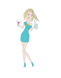Drunk Dance Girl Vector Images (over 120)