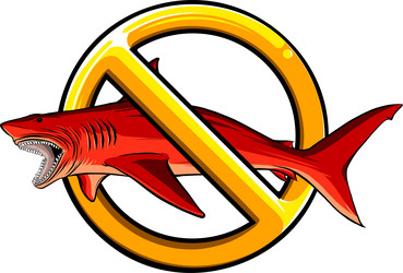 Great white shark design Royalty Free Vector Image