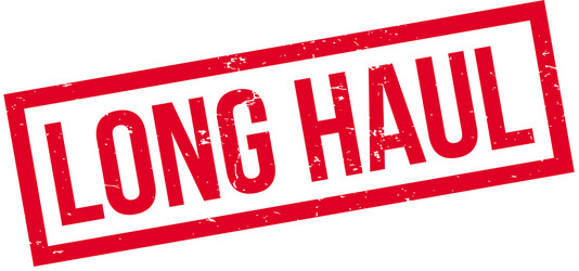 Long haul rubber stamp Royalty Free Vector Image