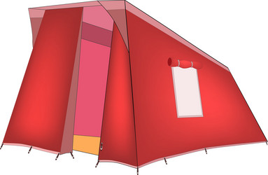 Red tent Royalty Free Vector Image - VectorStock
