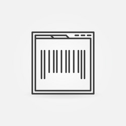 Bar code scanner barcode scanning concept colored Vector Image