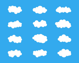 Blue sky with cloud icon Royalty Free Vector Image