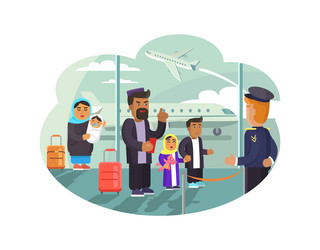 Immigration Checkpoint Vector Images (over 150)