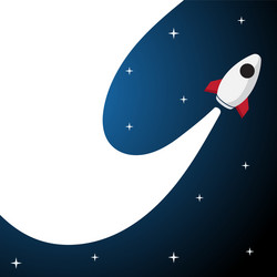 Rocket launch background Royalty Free Vector Image