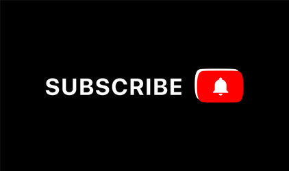 Youtube profile icon interface subscribe button Vector Image