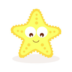 Starfish icon pictogram isolated on a white Vector Image