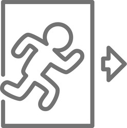 Entry and exit sign Royalty Free Vector Image - VectorStock