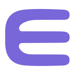 Enjin enj isometric token symbol in digital Vector Image