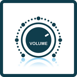 Volume control icon on white Royalty Free Vector Image