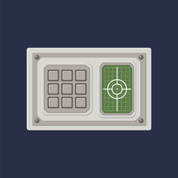 Control panel with target indicator screen Vector Image