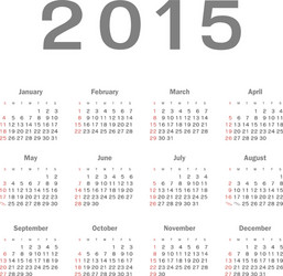Marine calendar 2015 year with lighthouse Vector Image