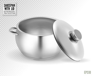 Steel pot Royalty Free Vector Image - VectorStock