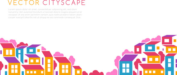 Simple Town in Vector Images (over 32,000)