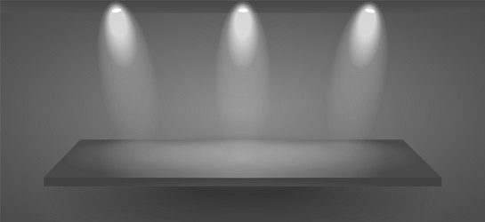 Exhibition 3d scene template Royalty Free Vector Image