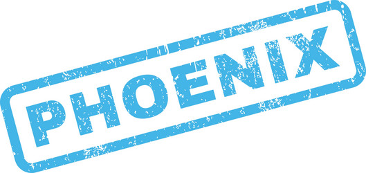 Phoenix rubber stamp Royalty Free Vector Image