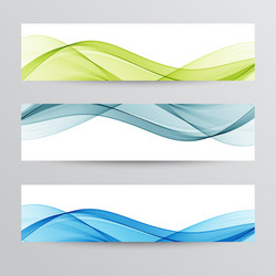 Set of wavy banners Royalty Free Vector Image - VectorStock