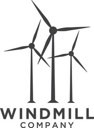 Windmill logo design template Royalty Free Vector Image