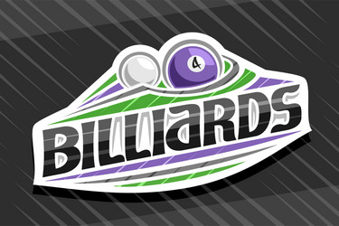 Billiards Fonts Vector Images (90)