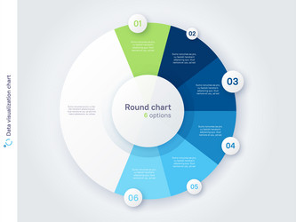 Circle chart design template for creating Vector Image