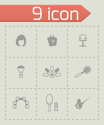 Icon barber on white background Royalty Free Vector Image