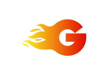 Letter G in Fire Flame Icon Vector Images (over 210)