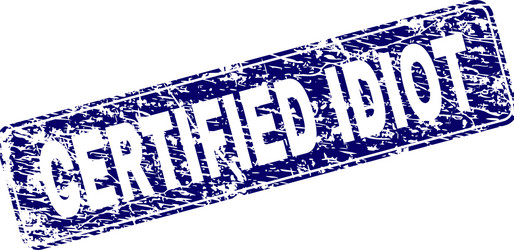 Idiot Seal Certified Vector Images (34)