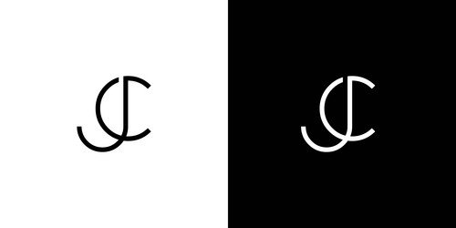 Modern and luxurious jc letter initials logo Vector Image Modern and luxurious jc letter initials logo Vector Image