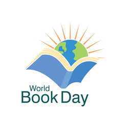 World book day logo Royalty Free Vector Image - VectorStock