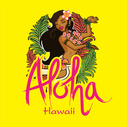 Aloha Royalty Free Vector Image - VectorStock