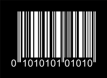 Barcode and be unique text Royalty Free Vector Image