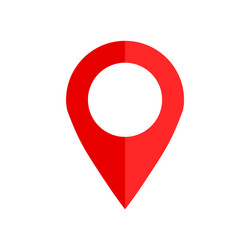 Map pointer with arrow gps logo design concept Vector Image