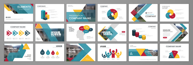 Flyer presentation template Royalty Free Vector Image