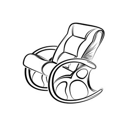 Line Drawing Rocking Chair Vector Images (over 390)