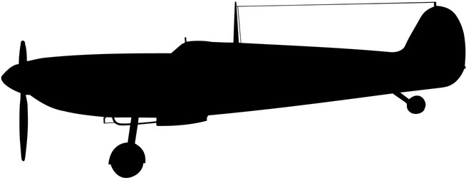 Spitfire Silhouette Vector Images (over 200)