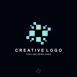 Rpm speed meter logo design Royalty Free Vector Image