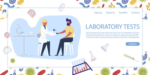 Doctor hand with syringe drawing blood from Vector Image