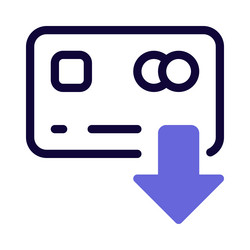 Credit limit lowered due to excessive spending Vector Image