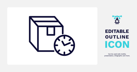 Express delivery icon filled delivery Royalty Free Vector