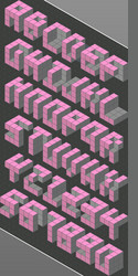 Isometric Grid Alphabet Vector Images (69)