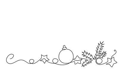 One Line Drawing Christmas Vector Images (over 2,100)