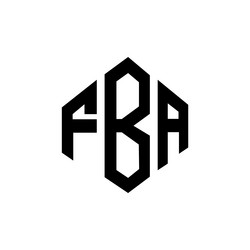 Fba logo letter design Royalty Free Vector Image