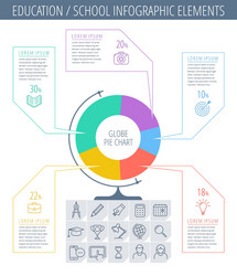 Student biometric data loop concept icon Vector Image