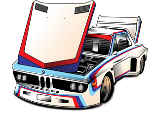 Bmw e34 Royalty Free Vector Image - VectorStock