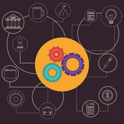 Business world design Royalty Free Vector Image